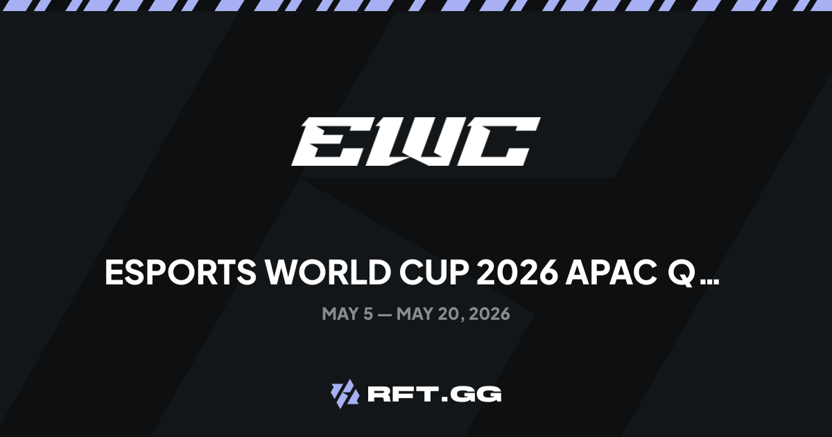 Esports World Cup 2026 APAC Qualifier - Matches | RFT.GG