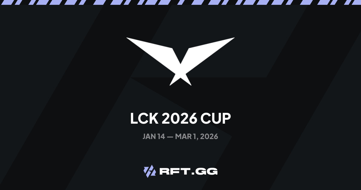 LCK 2026 Cup - Matches | RFT.GG