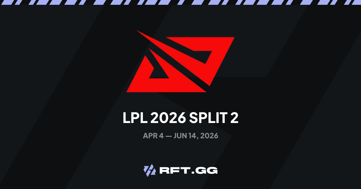 LPL 2026 Split 2 - Matches | RFT.GG