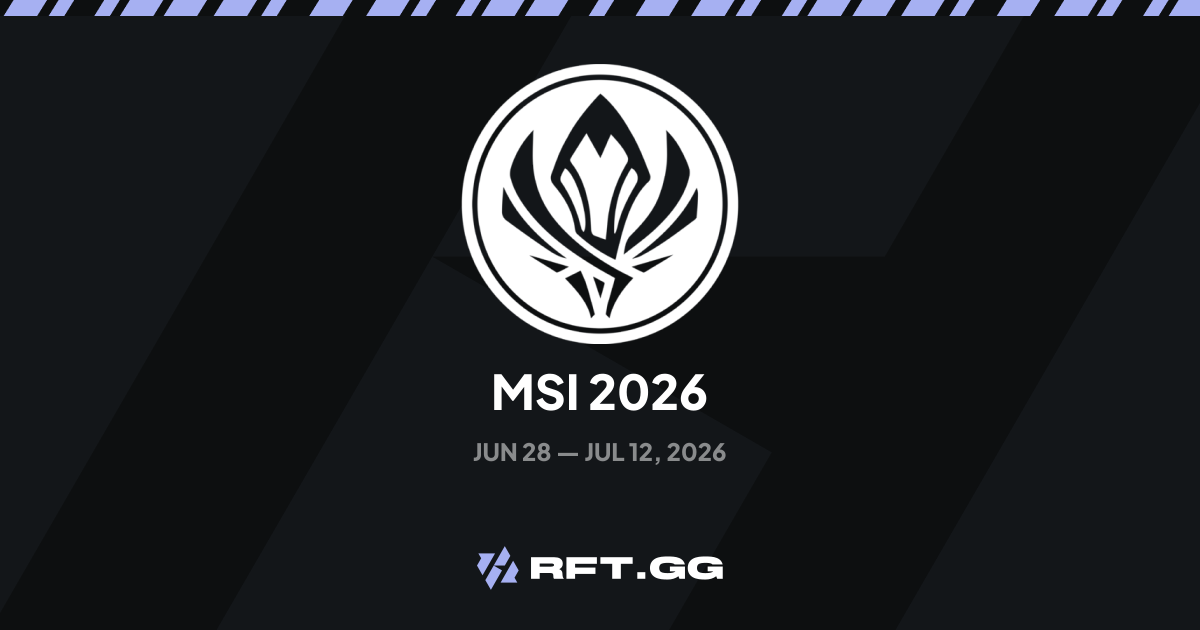 MSI 2026 | RFT.GG